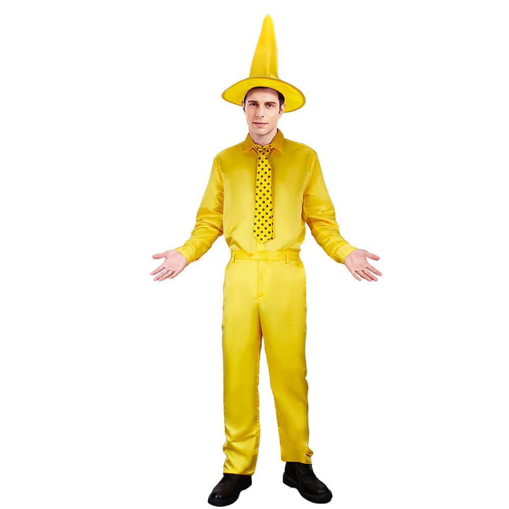 Curious George Man with the Yellow Hat Costume Ted Cosplay Hallowcos
