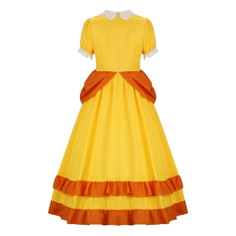 Princess Daisy Dress Super Mario Cosplay Costume For Women (S/M Ready ...