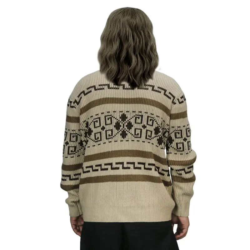 The Big Lebowski The Dude Sweater Jeffrey Zip Up Coat Hallowcos