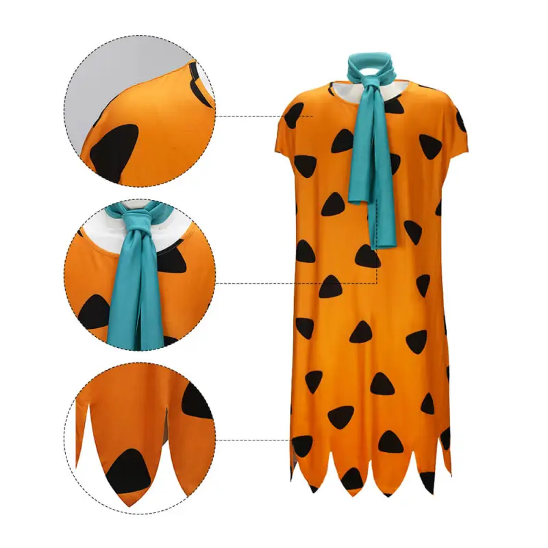 Fred Flintstone Costume The Flintstones Halloween Cosplay (Ready to Ship)