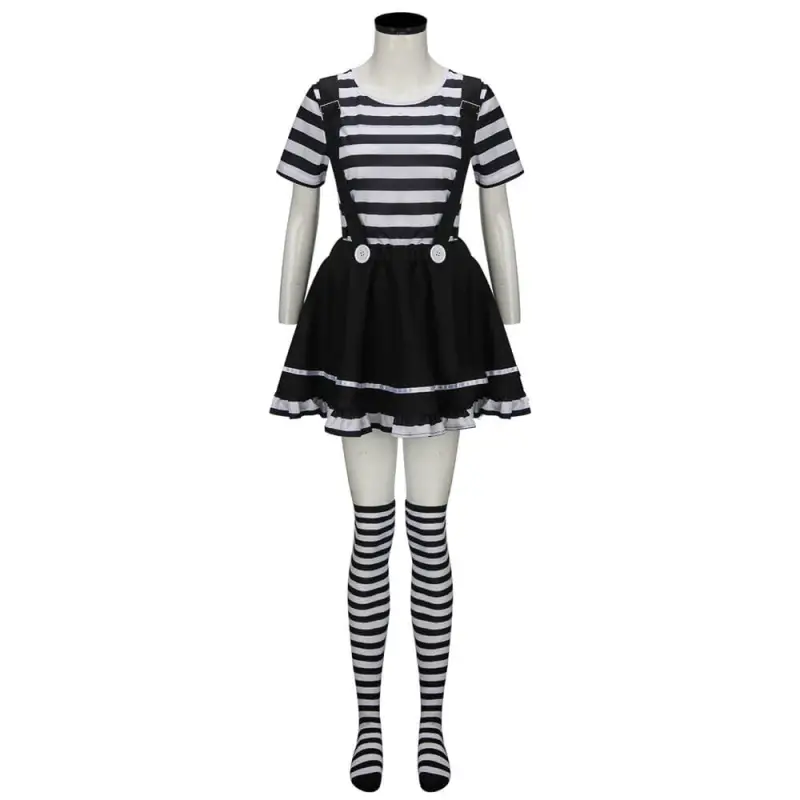 French Mime Costume Halloween Outfits for Women (S-L Ready to Ship)