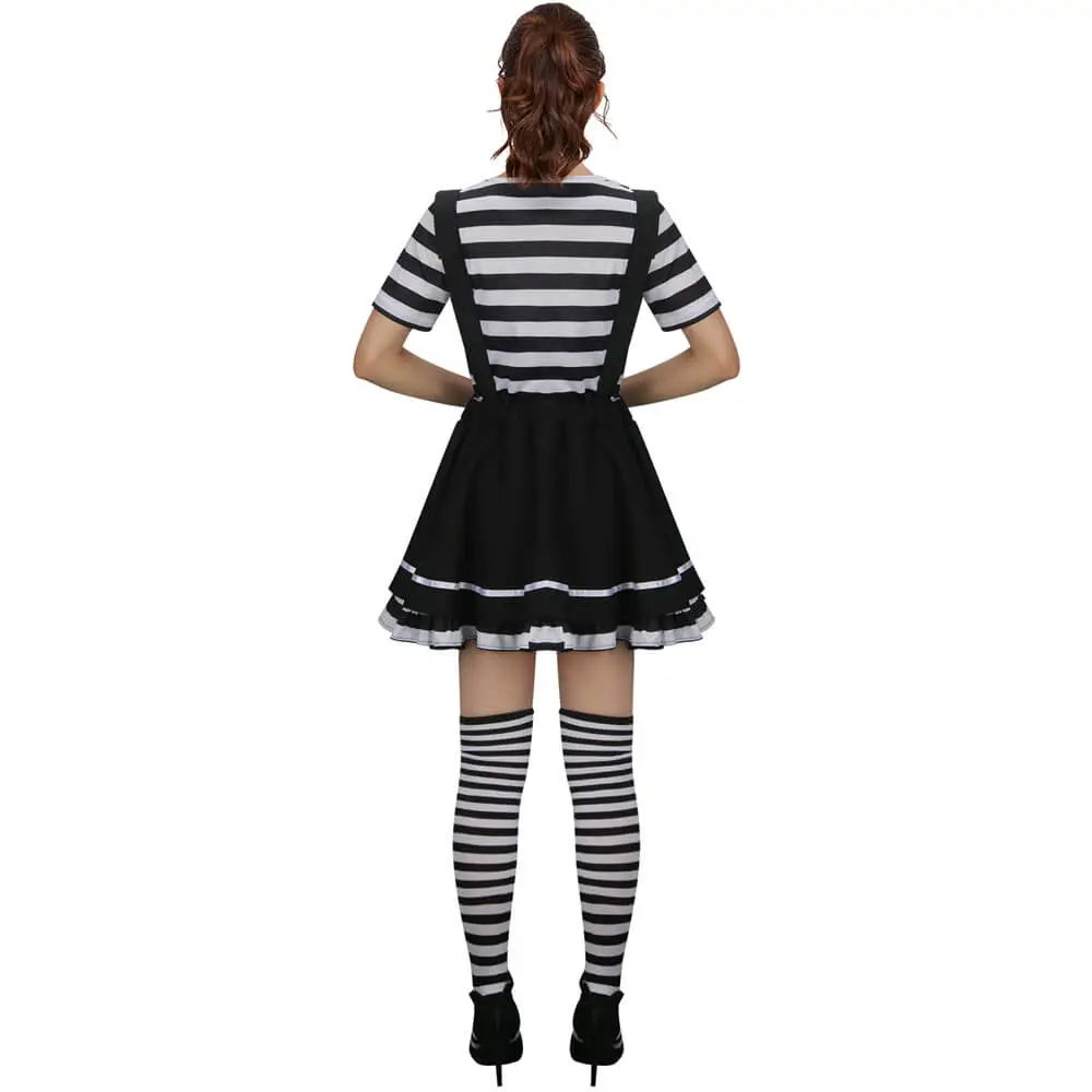 French Mime Costume Halloween Outfits for Women (S-L Ready to Ship)