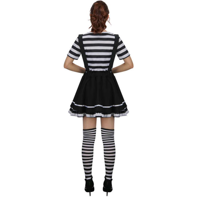 French Mime Costume Halloween Outfits for Women Hallowcos