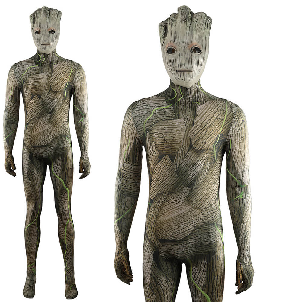 Groot Cosplay Costume with Mask Guardians of the Galaxy Vol. 3 Adults ...
