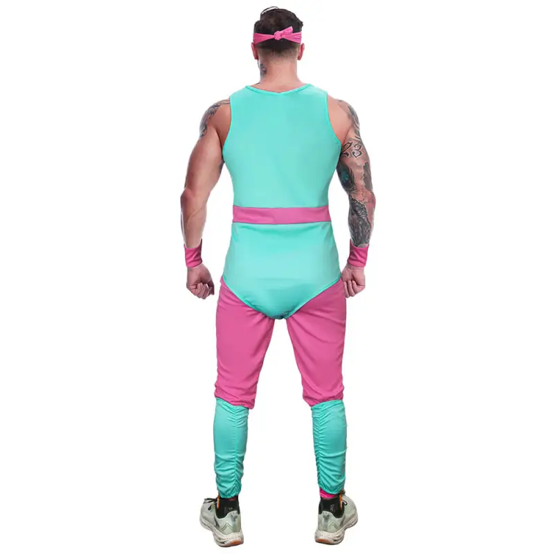 80s Fitness Workout Costumes for Men Halloween Outfits (Ready to Ship)