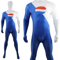 Game Pepsiman Cosplay Costume Superhero Spandex Bodysuit Mask Adults Kids