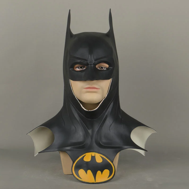 Hallowcos Flash Movie Michael Keaton Batman Cosplay Mask Cowl