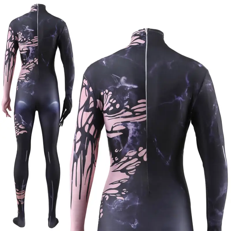 She Venom Spiderman Symbiote Cosplay Costume Adults Kids Hallowcos