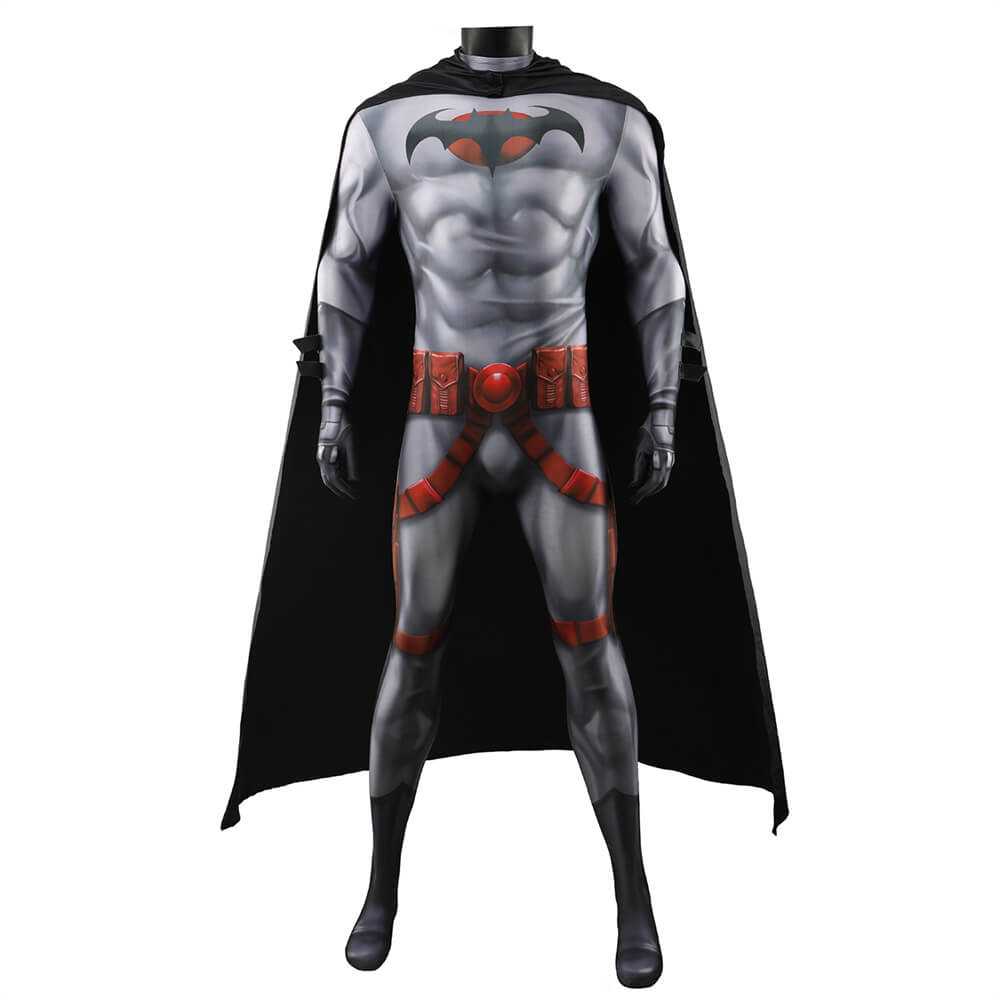 Flashpoint Batman Thomas Wayne Cosplay Costume Adults Kids Hallowcos