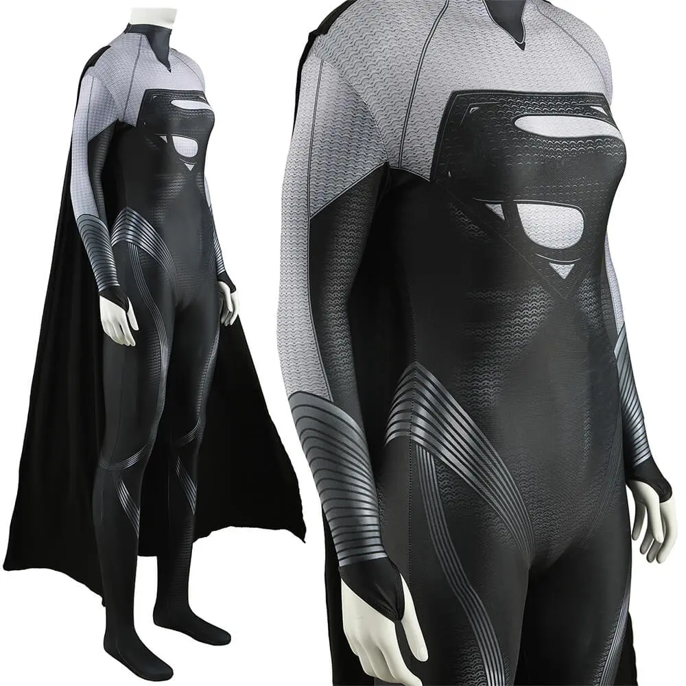 The Flash Movie Supergirl Cosplay Costume Black Adults Kids Hallowcos