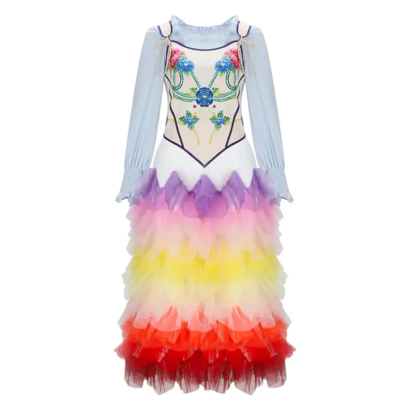 Lucy Gray Baird Rainbow Dress Hunger Games: The Ballad of Songbirds and ...