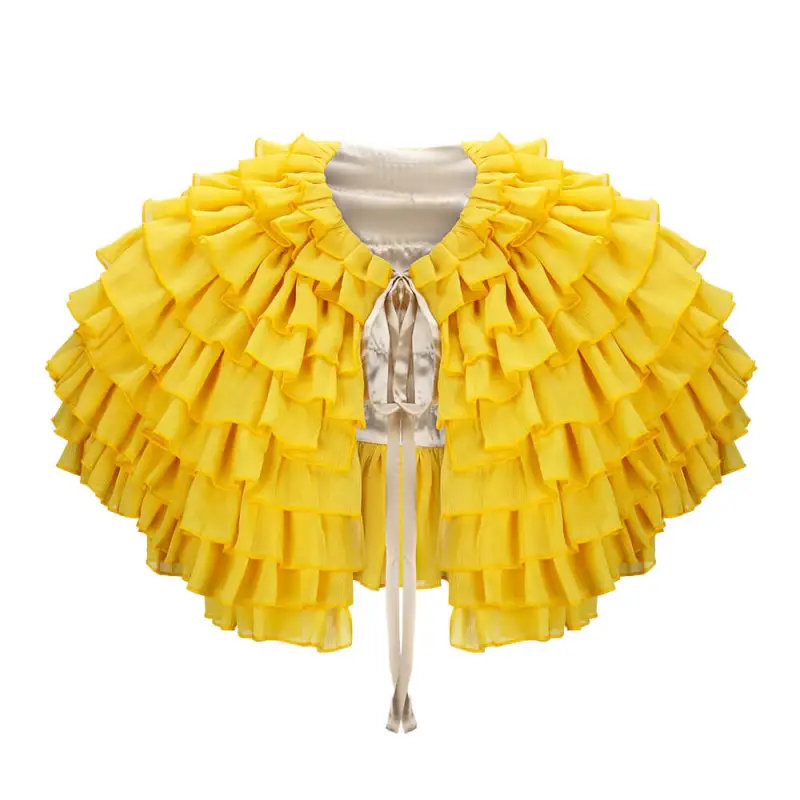 Poor Things Bella Baxter Yellow Cape Cosplay Costume (Ready to Ship)