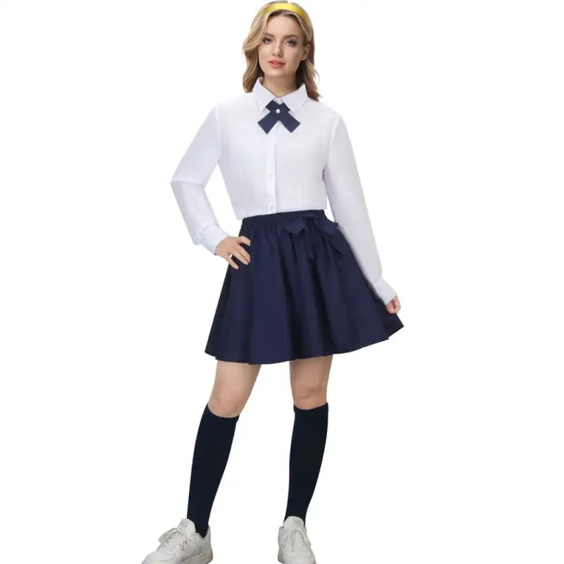 Gossip Girl Blair Waldorf School Uniform Cosplay Costume Hallowcos