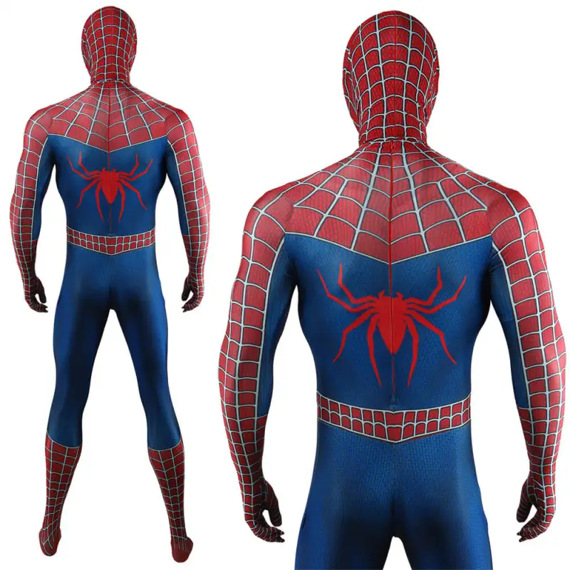 Spider-Man 2 Tobey Maguire Suit Cosplay Costume Adults Kids Hallowcos