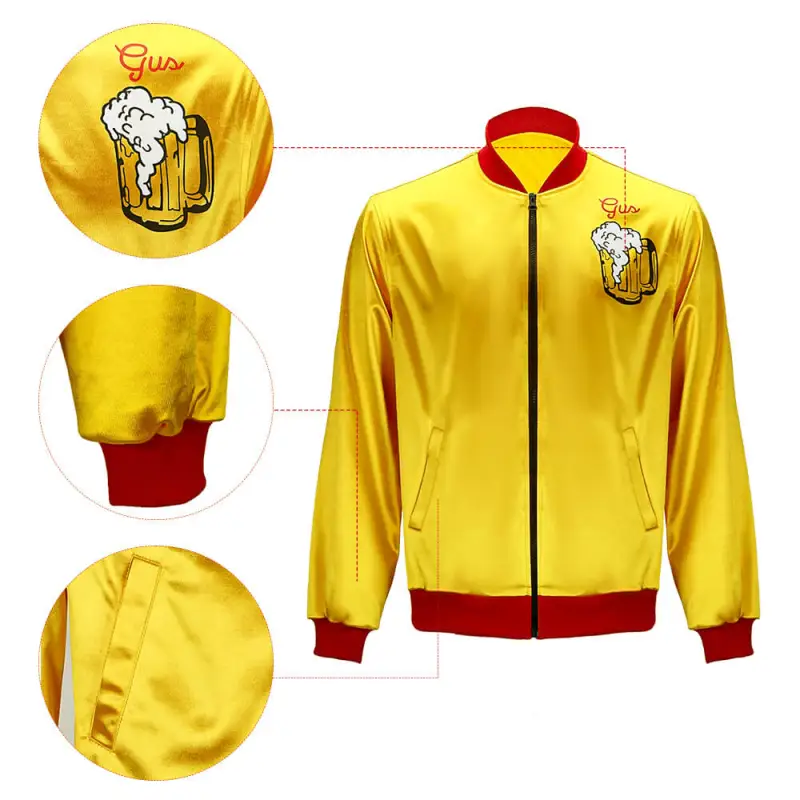 Home Alone Kenosha Kickers Jacket Gus Polinski Cosplay Costume Hallowcos