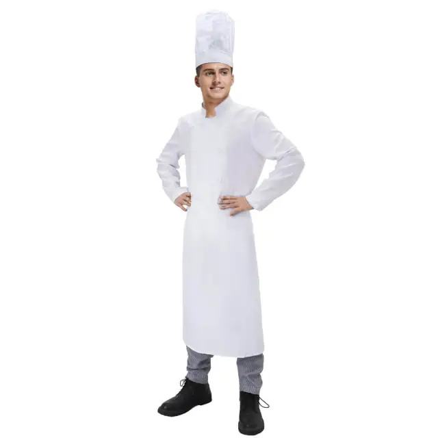 Hallowcos Adults Ratatouille Alfredo Linguini Chef Cosplay Costume