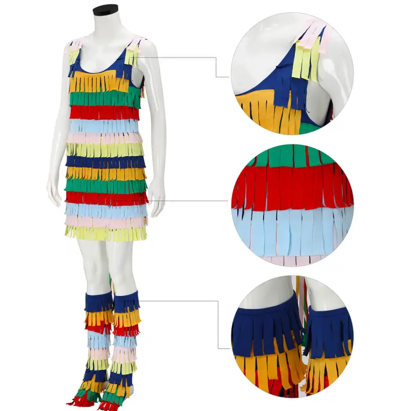 Women Pinata Costume for Halloween Fancy Dress Hallowcos