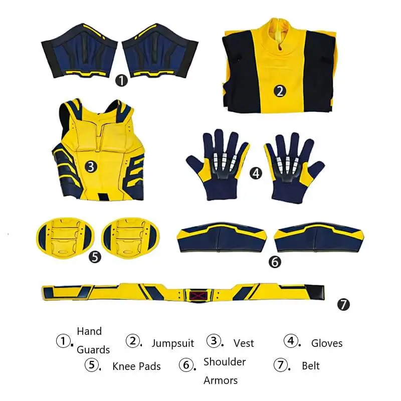 Deadpool 3 Wolverine Suit Cosplay Costume Deadpool & Wolverine Hallowcos