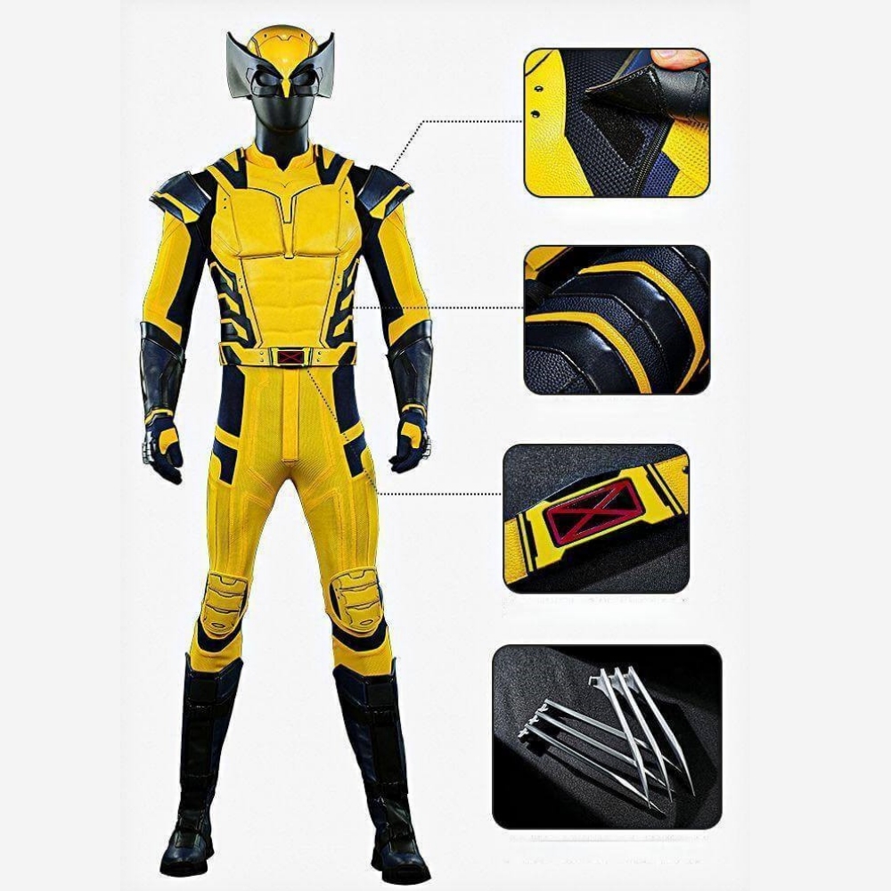 Deadpool 3 Wolverine Suit Cosplay Costume Deadpool & Wolverine Hallowcos