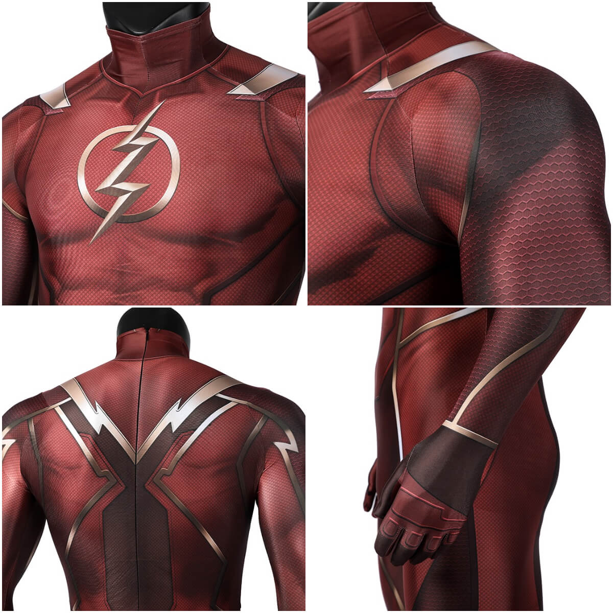 Injustice 2 The Flash Jumpsuit Barry Allen Cosplay Costume Hallowcos