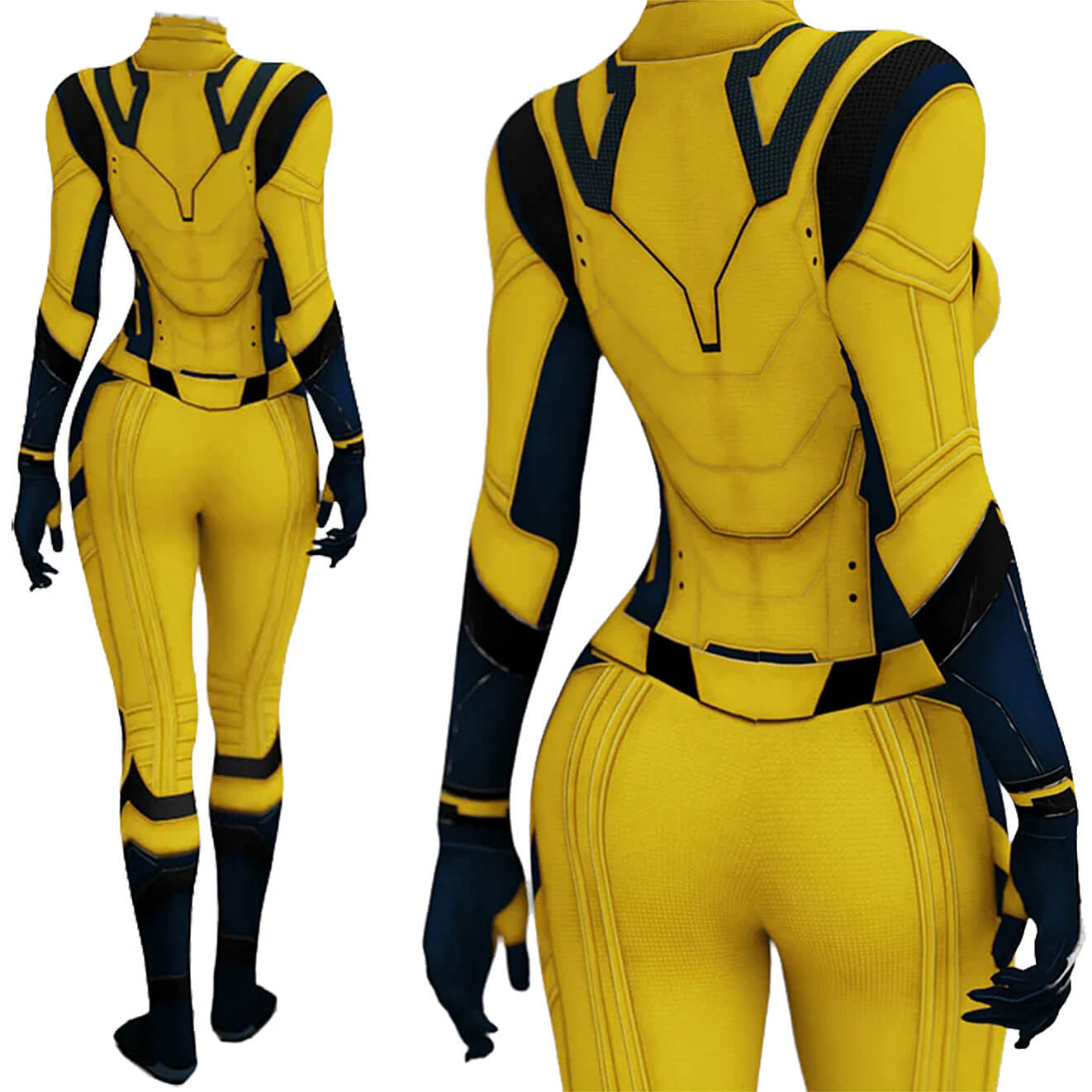 Deadpool 3 Female Wolverine Bodysuit Cosplay Costume Hallowcos
