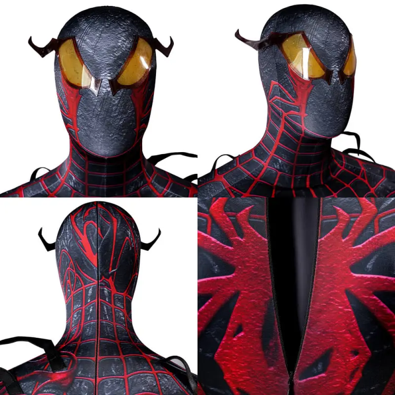 Spider-Man 2 PS5 Absolute Carnage Suit Miles Morales Cosplay Costume ...
