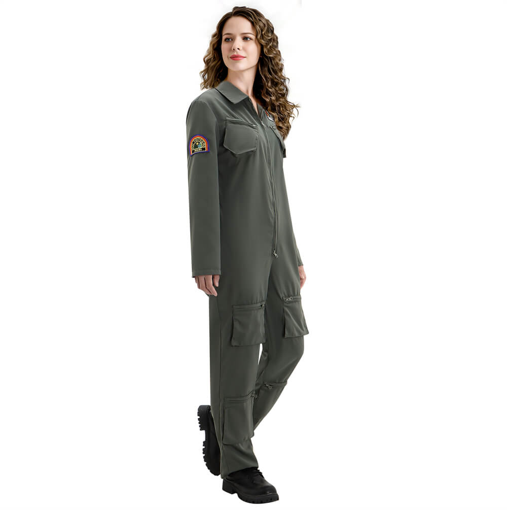 Ellen Ripley Flight Suit Cosplay Costume-Alien Film Hallowcos