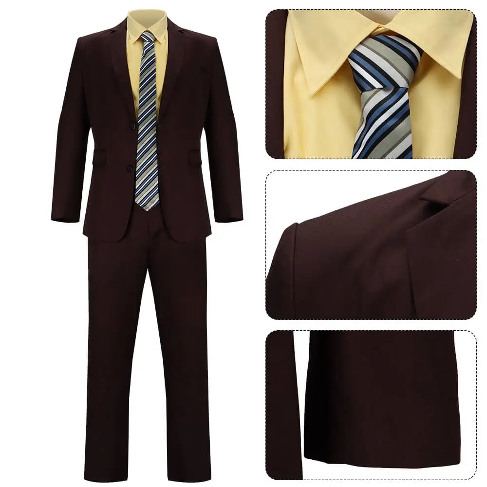 Dwight Schrute Uniform Cosplay Costume The Office TV Show Hallowcos