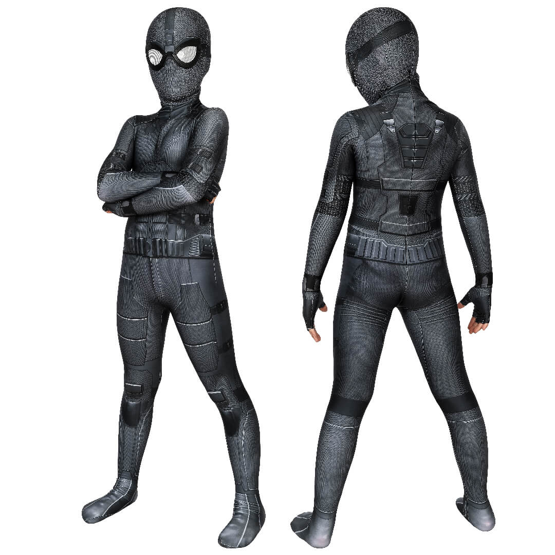 Kids Spider-Man Far From Home Night Monkey Stealth Suit Cosplay Costume