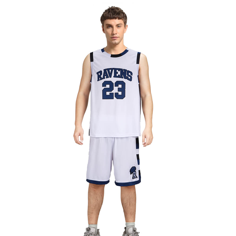 One Tree Hill Ravens Nathan Scott Basketball Jersey White #23 Hallowcos