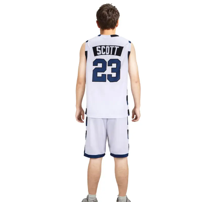 One Tree Hill Ravens Nathan Scott Basketball Jersey White #23 Hallowcos