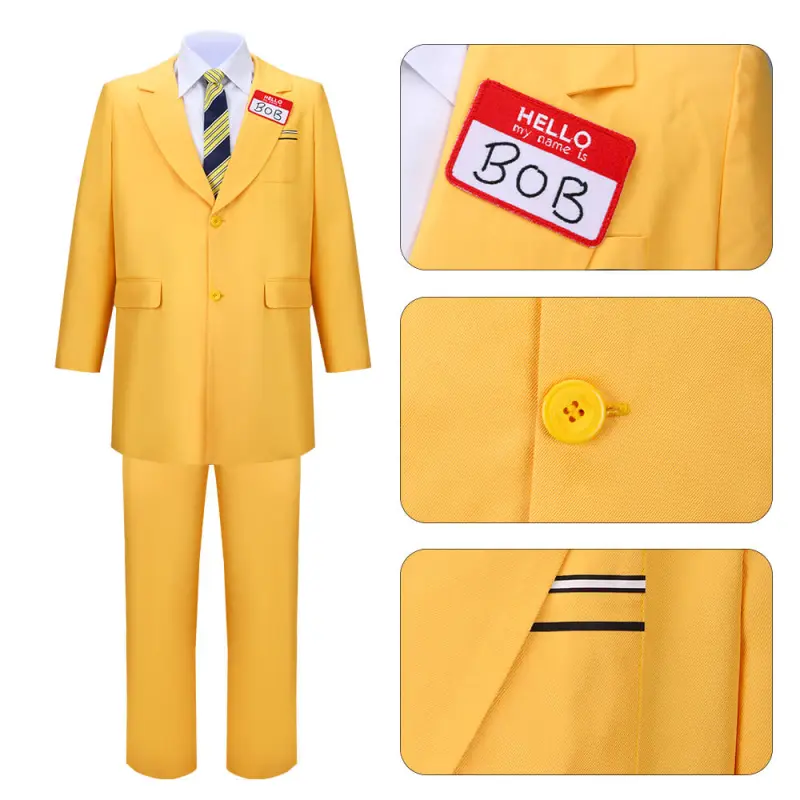 Shrunken Head Bob Yellow Suit Cosplay Costume Hallowcos