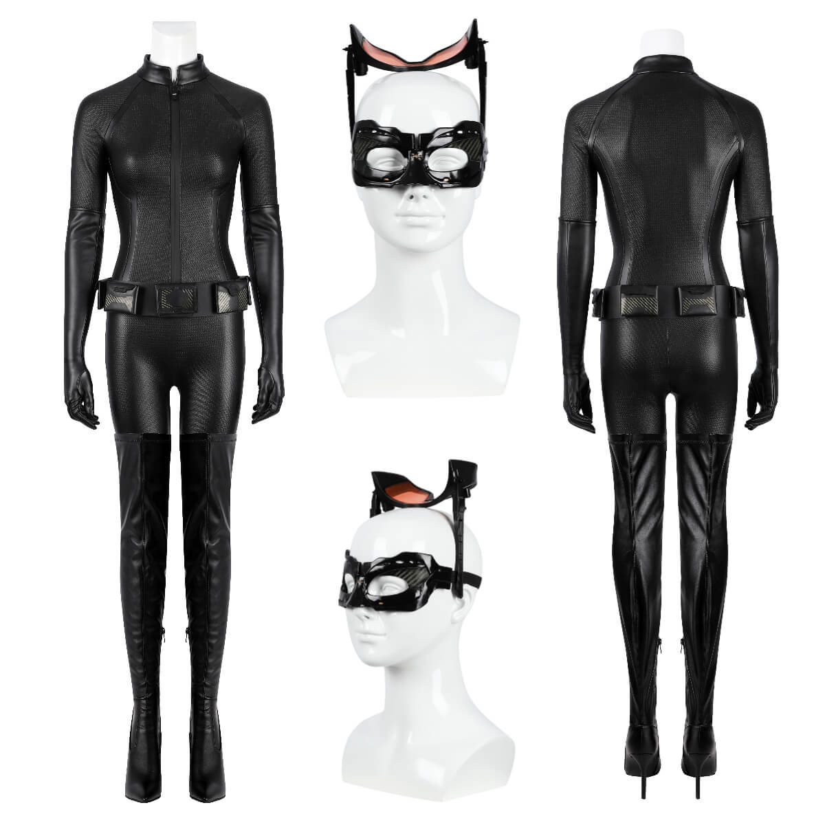 Catwoman Anne Hathaway Cosplay Costume with Eye Mask The Dark Knight ...