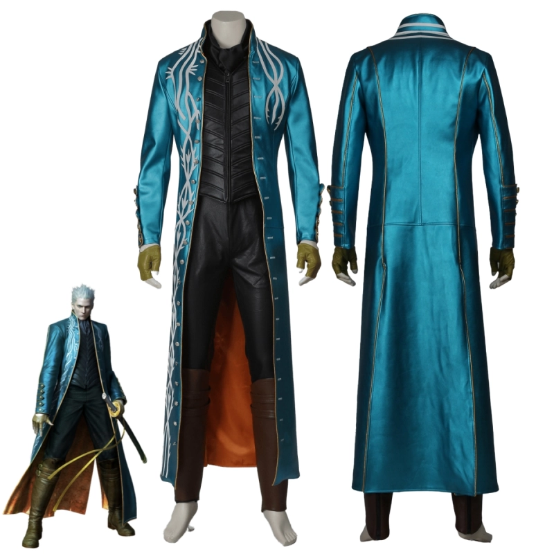 Vergil Cosplay Costume DMC Hallowcos