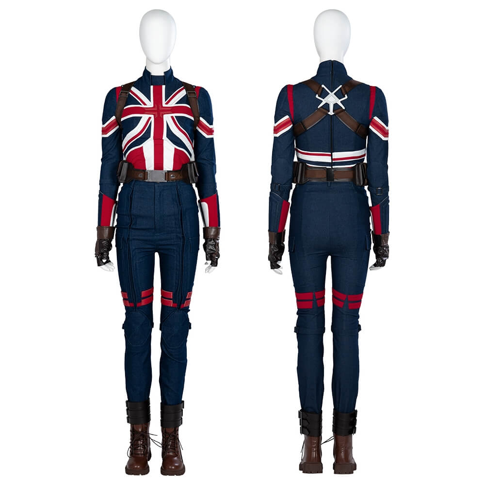 What If 2 Captain Carter Cosplay Costume Peggy Carter Hallowcos