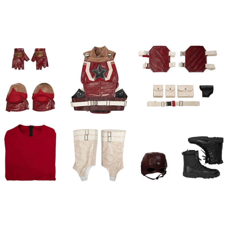 Thunderbolts Red Guardian Cosplay Costume Hallowcos