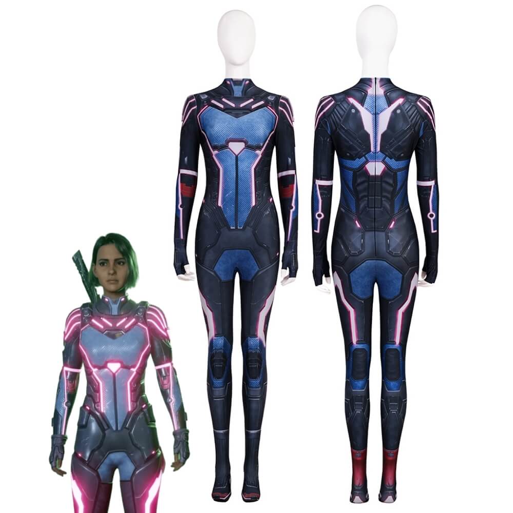 Split Fiction Mio Cosplay Costume Jumpsuit Hallowcos