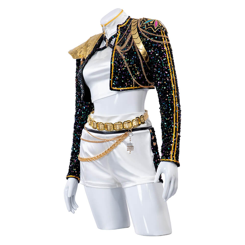 Kpop Demon Hunters Rumi Golden Stage Outfits Cosplay Costume Hallowcos