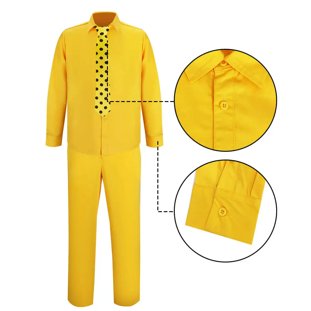 Curious George Man with the Yellow Hat Costume Ted Cosplay Hallowcos