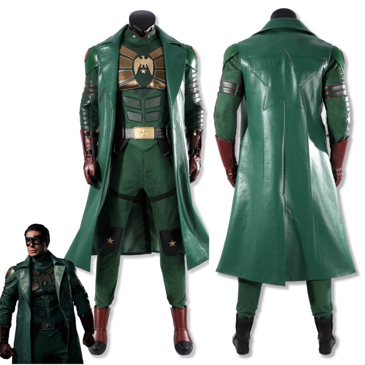 Vought Rising Soldier Boy Cosplay Costume with Eye Mask The Boys Hallowcos