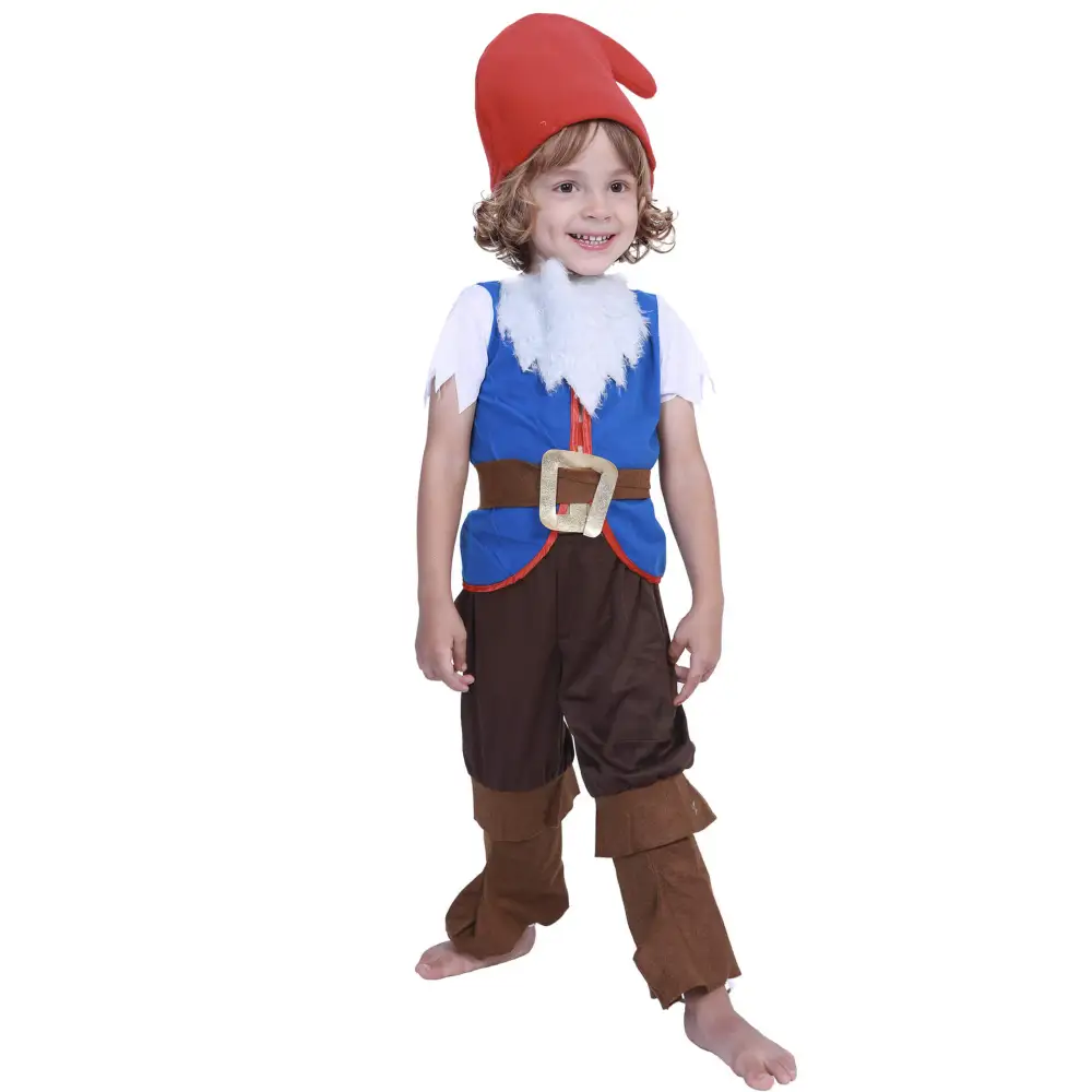 Kids Mushroom Christmas Elf Costume
