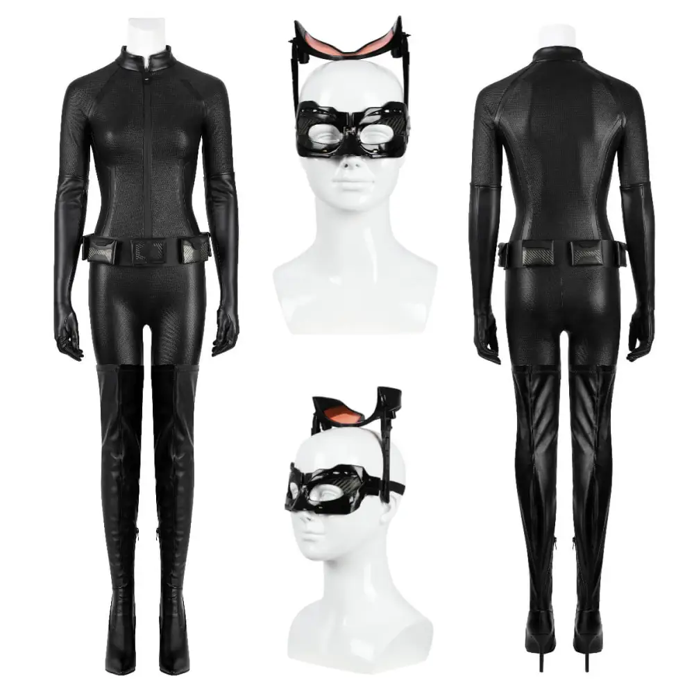 Selina Kyle Anne Hathaway Cosplay Costume with Eye Mask