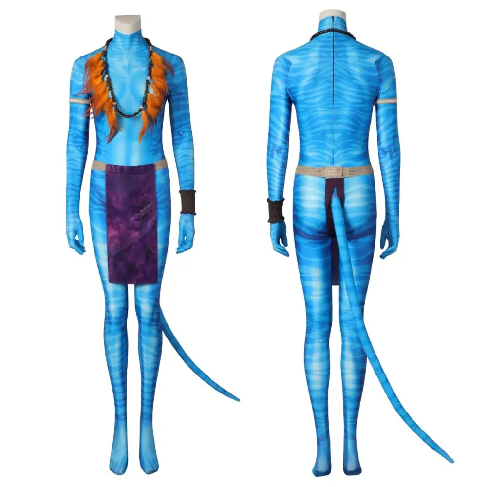 Neytiri Jumpsuit Mask Avatar 2 The Way of Water Cosplay Costume Style B