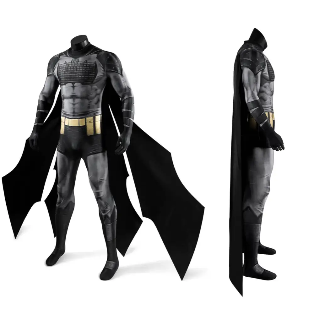 Absolute Bruce Wayne Cosplay Costume Mask Printed Style