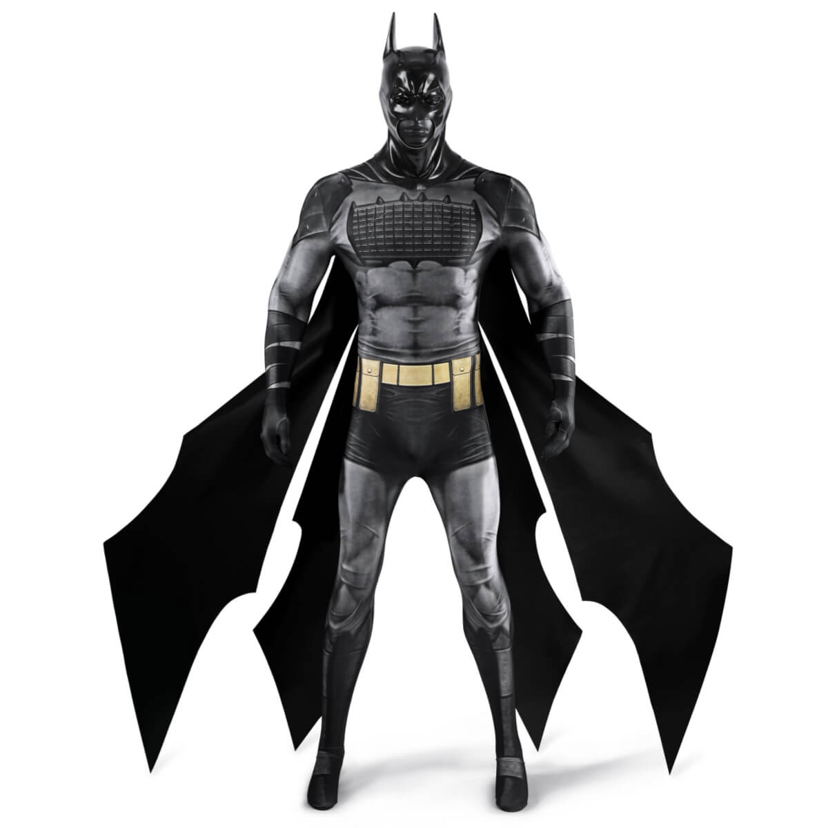 Absolute Bruce Wayne Cosplay Costume Mask Printed Style