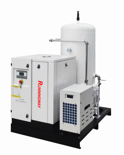 Air Cooling Belt Driven High Performance Oil Free Scroll Air Compressor