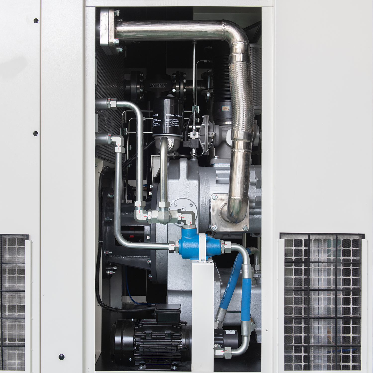 Industrial Stationary Dry Type Silent 7-10bar Oil Free Direct Driven AC ...