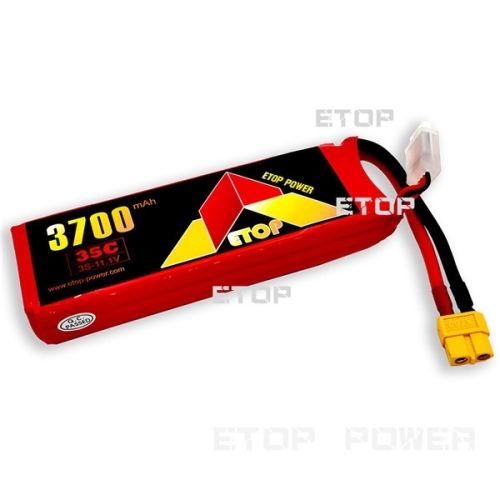 ETOP POWER 3700mAh 35C 3S 11.1V lipo battery for RC plane
