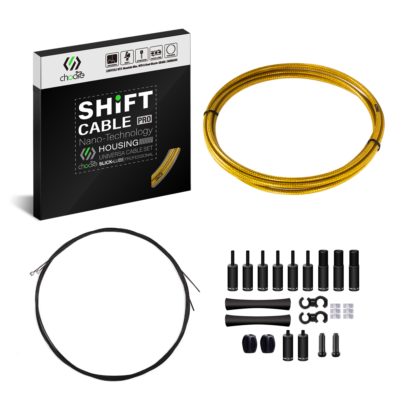 Custom Universal Bicycle Shifter Cable Housing Set for Shimano Sram ...