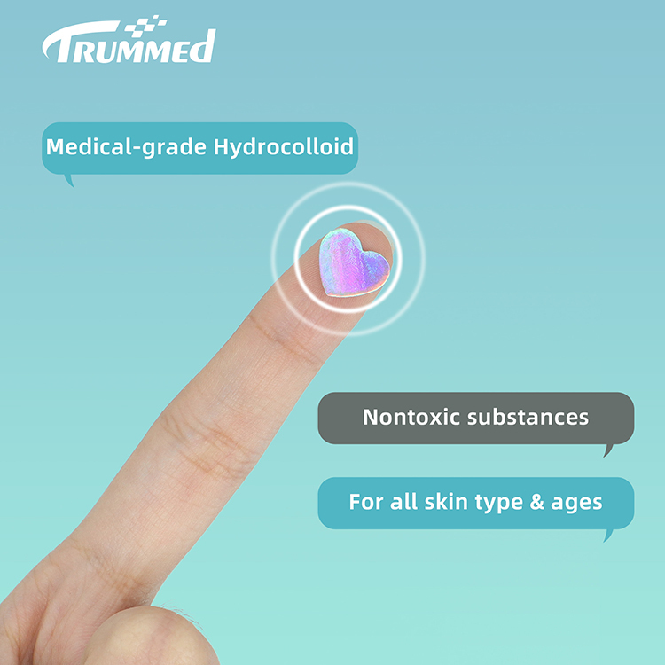 Heart Shaped Acne Pimple Spot Patches / Trummed Medical